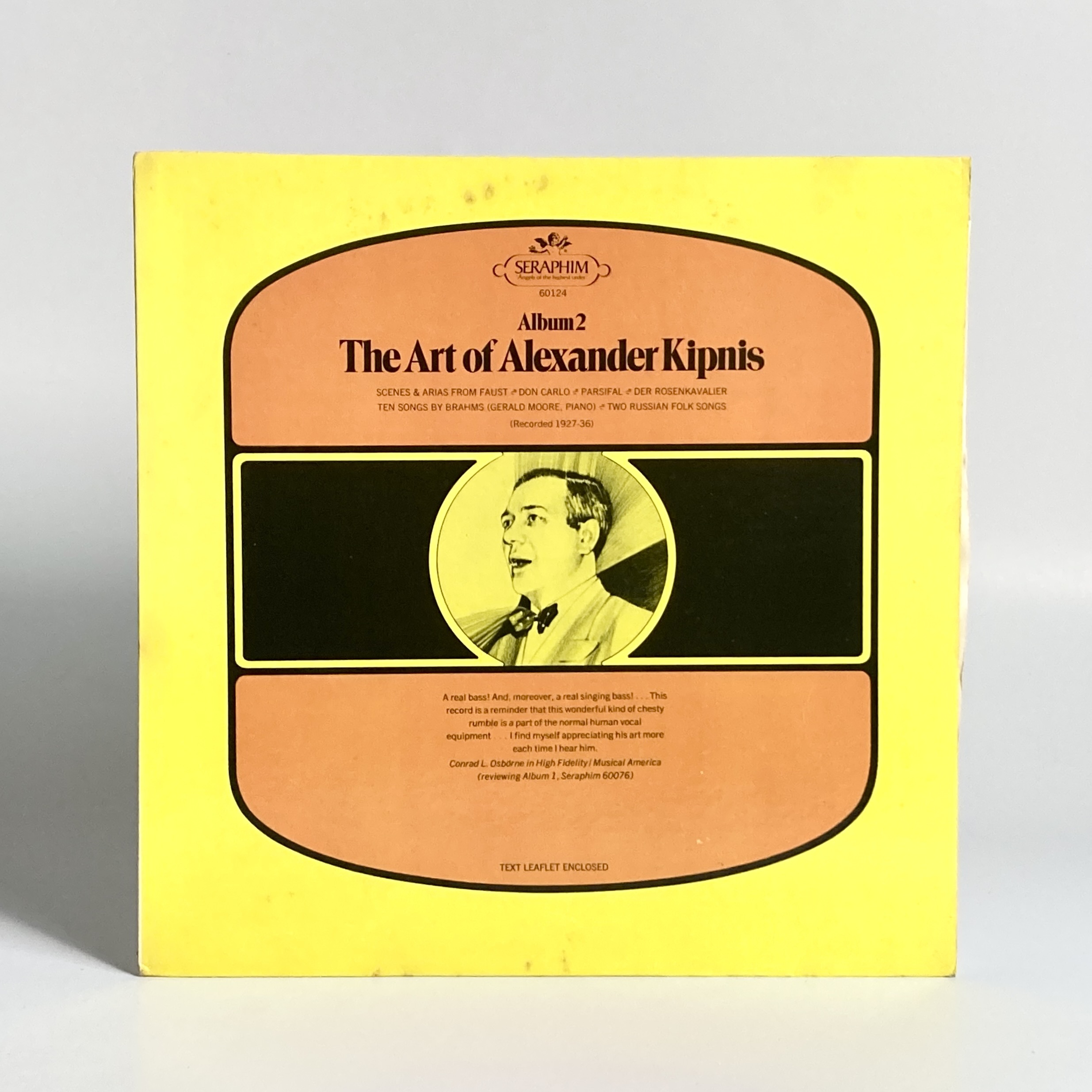 黑膠唱片封面 B｜The Art of Alexander Kipnis