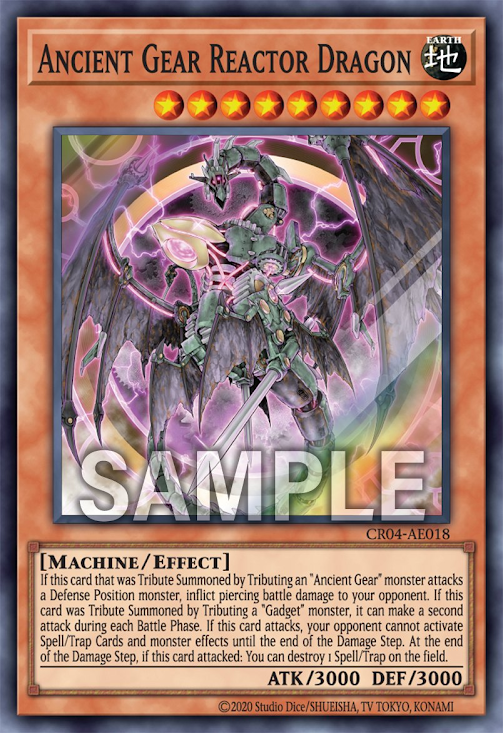 CR04-AE018 (SR)Ancient Gear Reactor Dragon