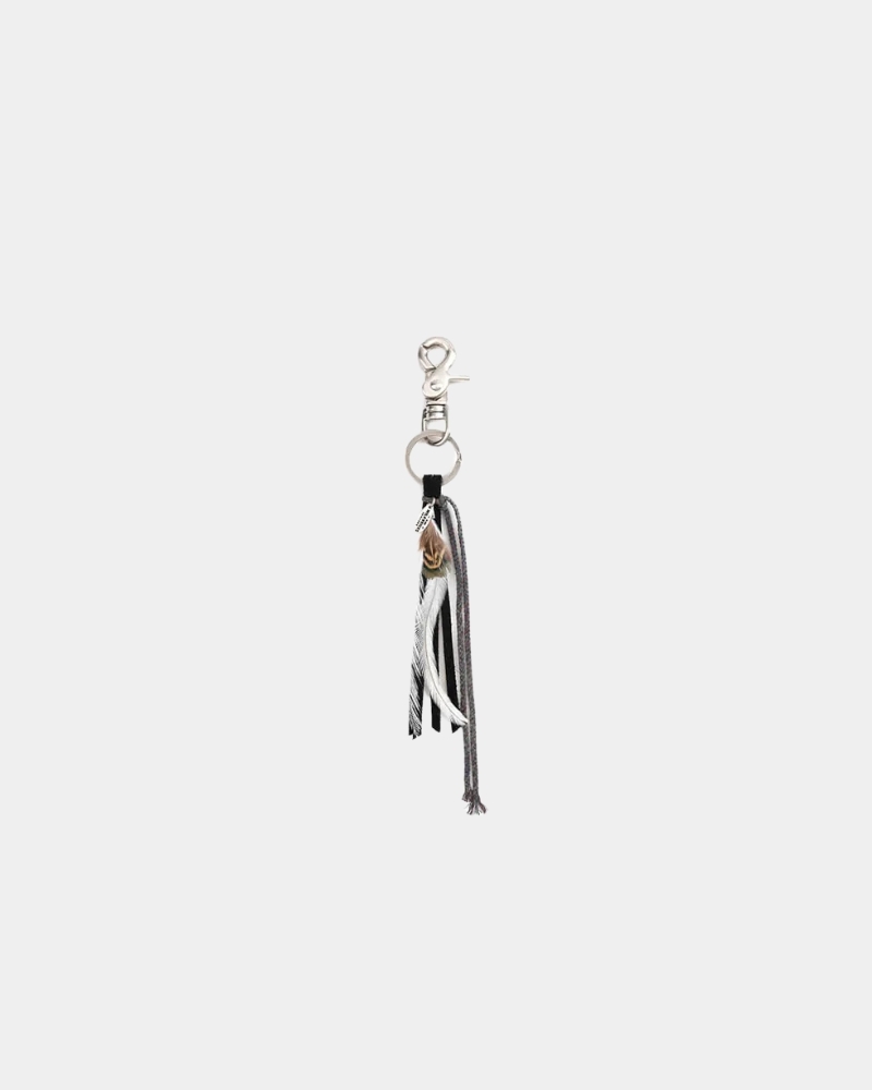 WILD BRICKS - WST SUEDE KEY RING / CREAM