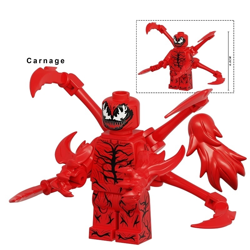 Carnage Venom DC Minifigs Fit Lego K2216