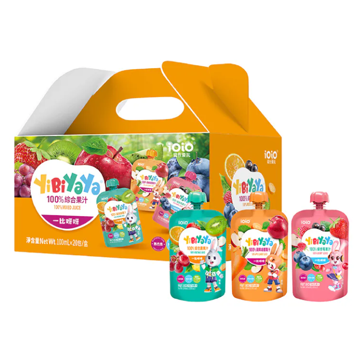 【十全】iOiO YiBiYaYa一比呀呀100%綜合果汁禮盒100ml(20入/盒)-1704