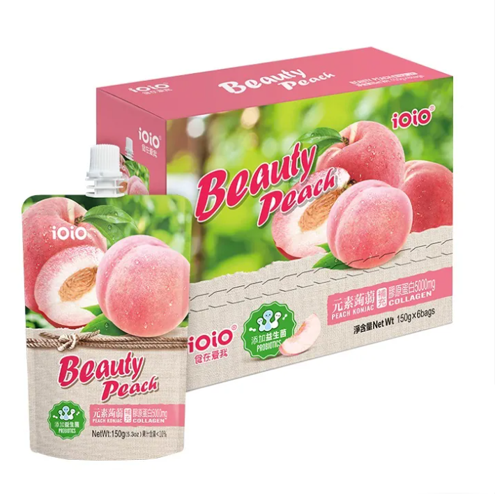 【十全】iOiO元素蒟蒻-膠原蛋白蜜桃 150g(6入/盒)-0821