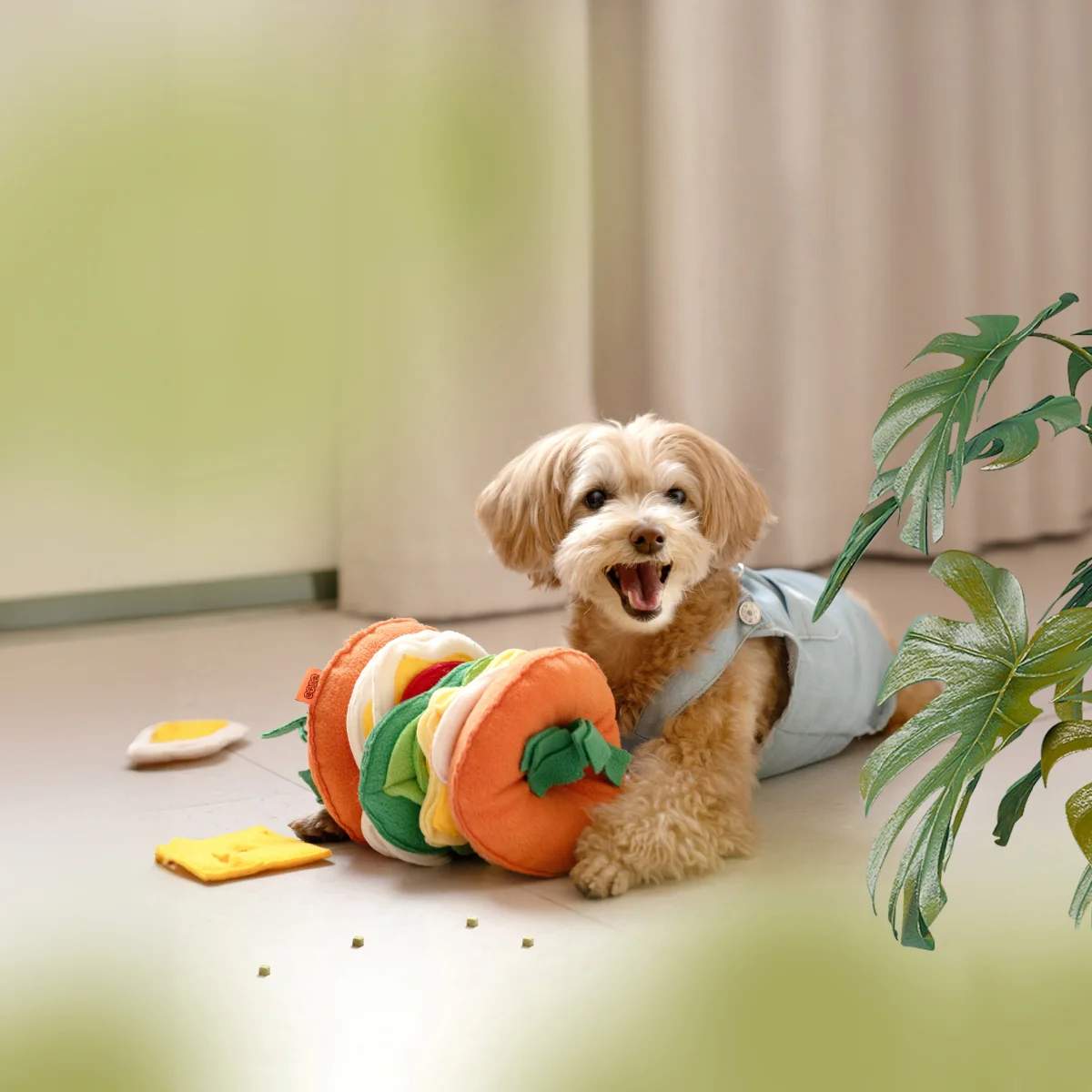 Mewoofun- Dog Toys Dog Hide Toys 藏食嗅聞玩具-漢堡款