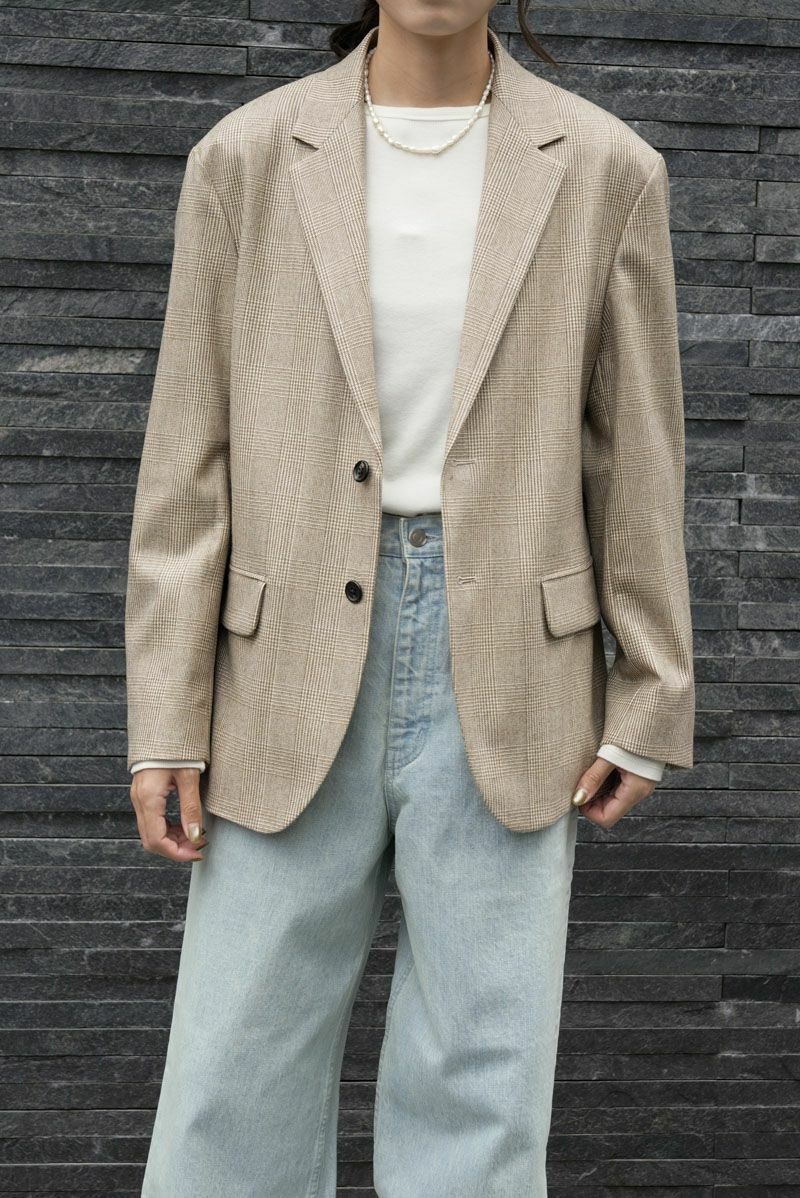MY WOOL CHECKED JK (2COL)