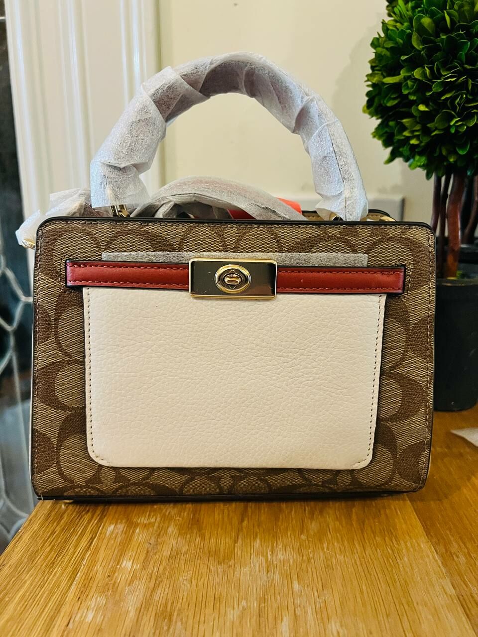 [U] EA COACH C8318 S/G MINI LNE TP,IM/KHAKI CHALK MULTI, 195031484100 ...