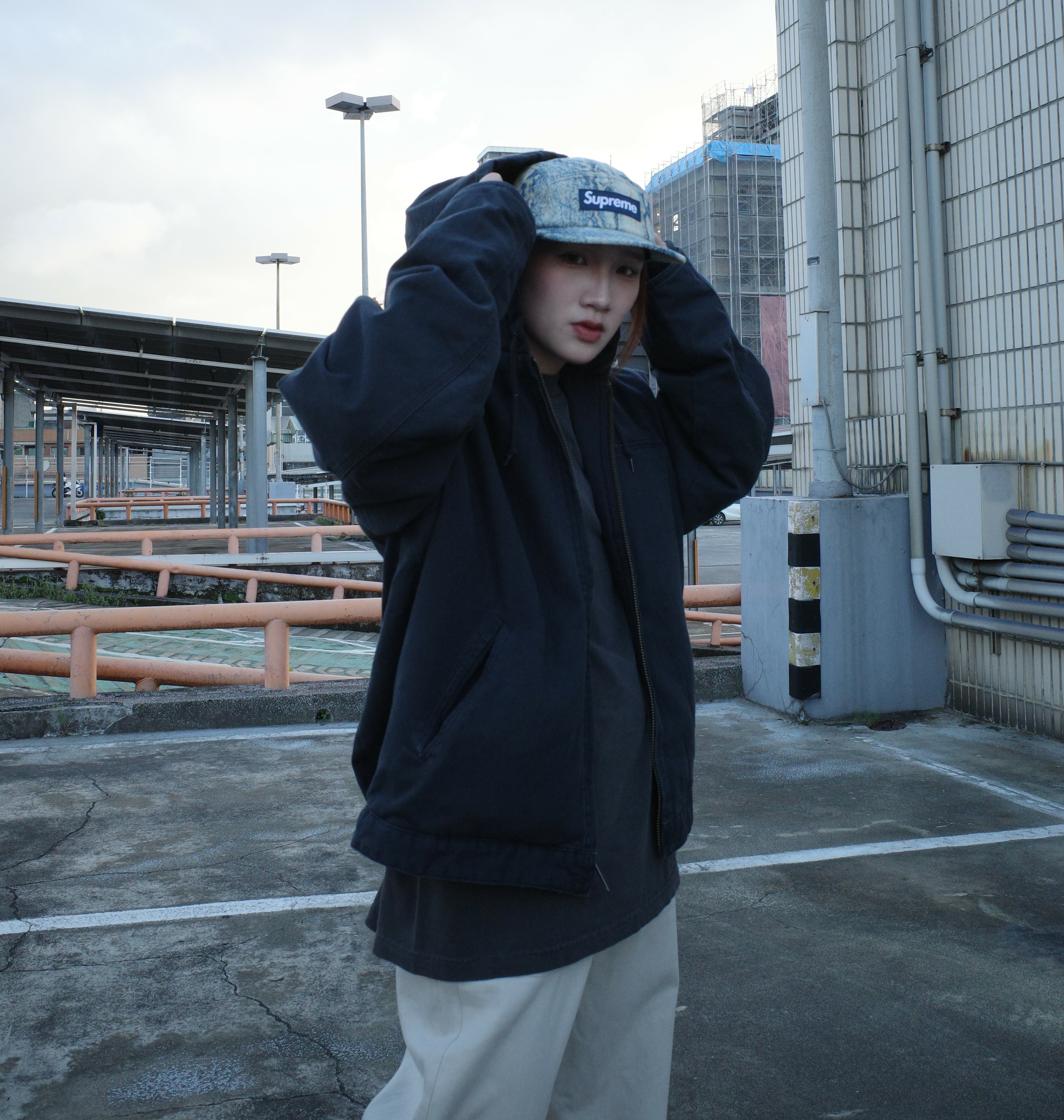 台北店限量專區㊙Supreme THRASHER HOODED WORK JACKET 惡魔刺繡 台北店限量專區㊙Supreme THRASHER HOODED WORK JACKET 惡魔刺繡