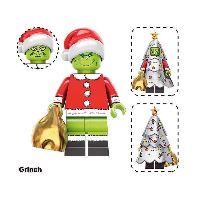 Christmas Grinch Minifigs Fit Lego TV3012