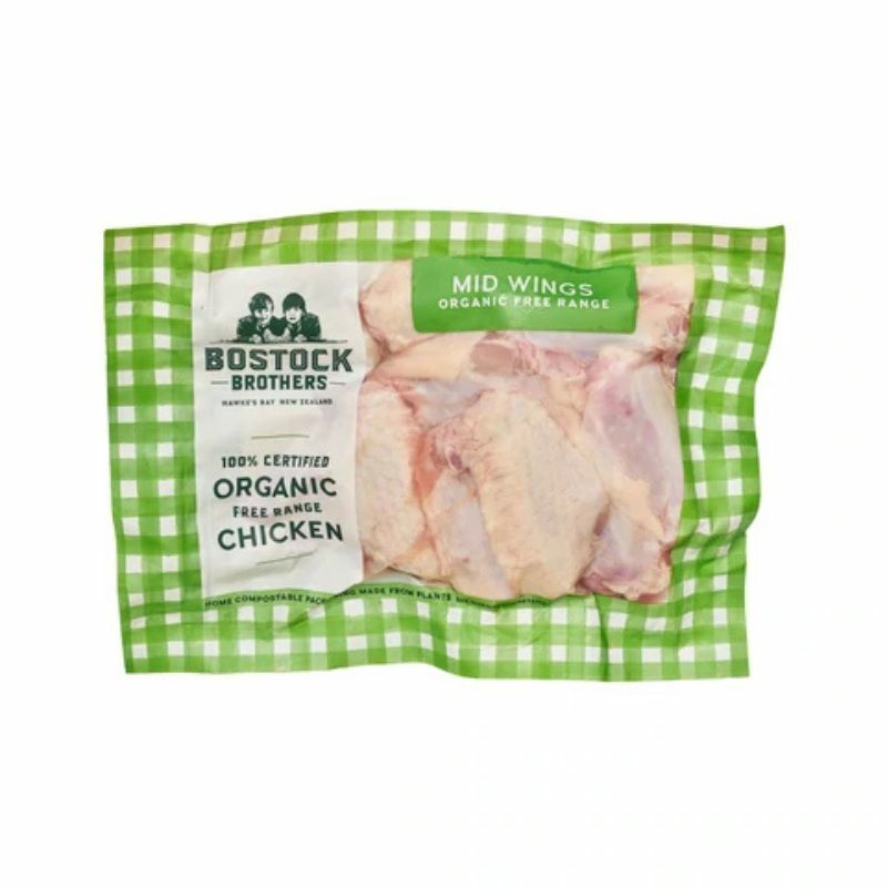 Bostock Brothers Organic Free Range Chicken Mid Wings
