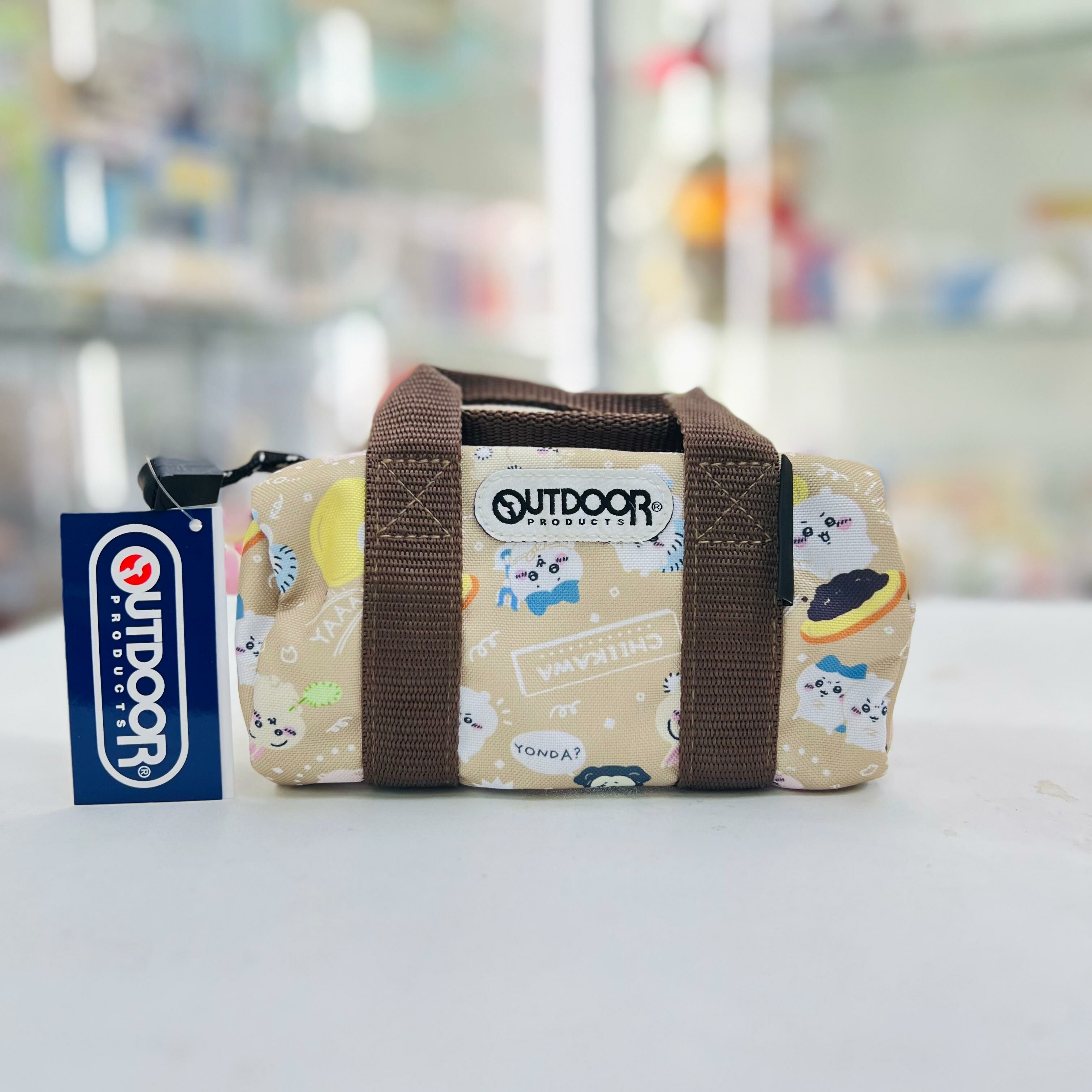 Chiikawa outdoor R.BOSTON pencil case (Light Brown)