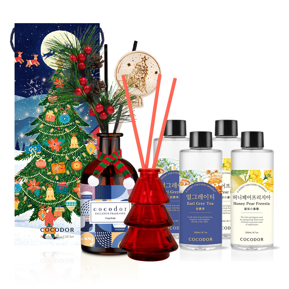 COCODOR珂珂朵爾｜聖誕假期擴香禮盒-藍款