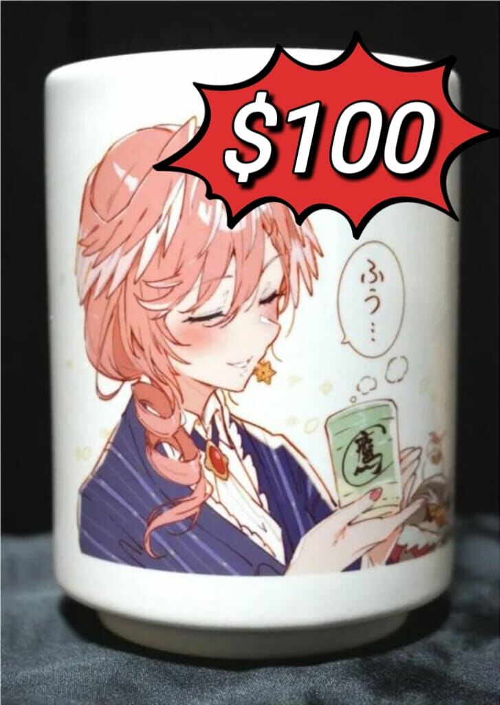 [現貨] 同人周邊 vtuber Hololive holox 鷹嶺琉依 茶杯