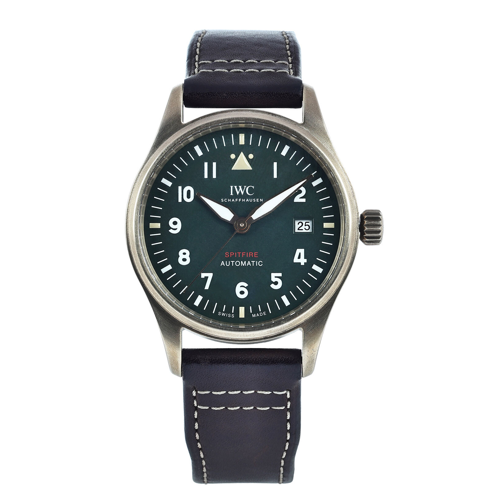 萬國錶 IWC 噴火戰機 飛行員 自動腕錶 IW326806 綠面盤 2024