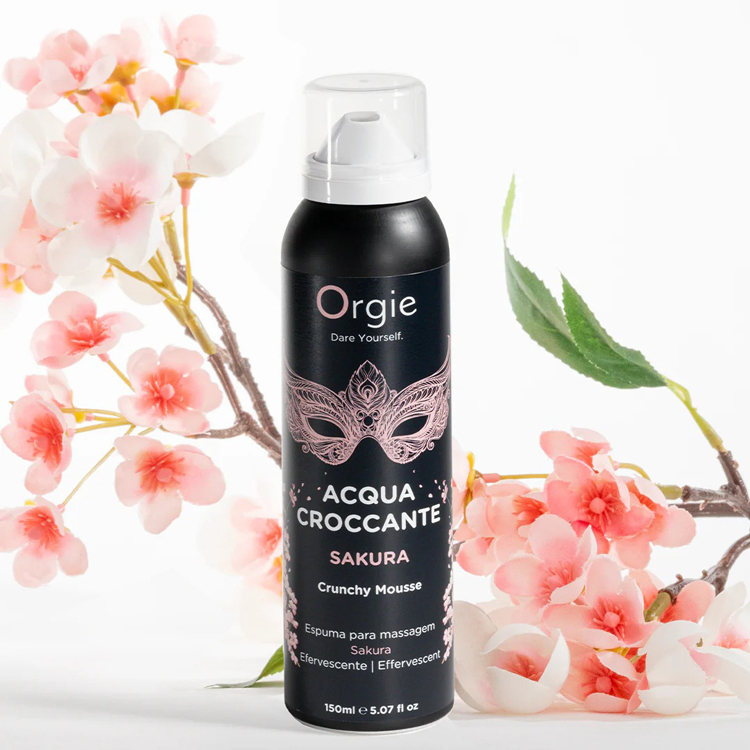 葡萄牙 Orgie｜Acqua Croccante｜Sakura 淡淡櫻花 跳動情趣按摩慕斯 150ml