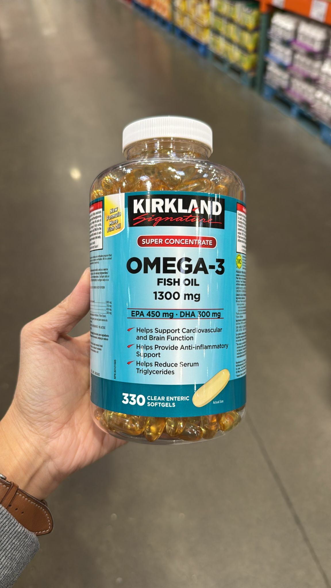 Kirkland Omega 3魚油 1300mg