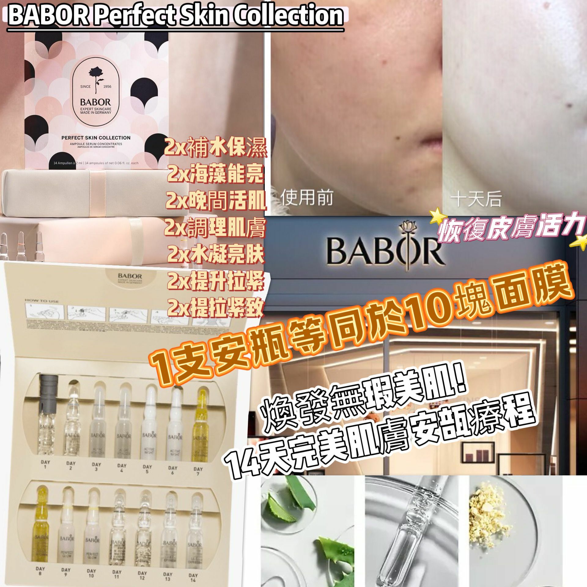 【預購】 BABOR Perfect Skin Collection G110617 安瓿