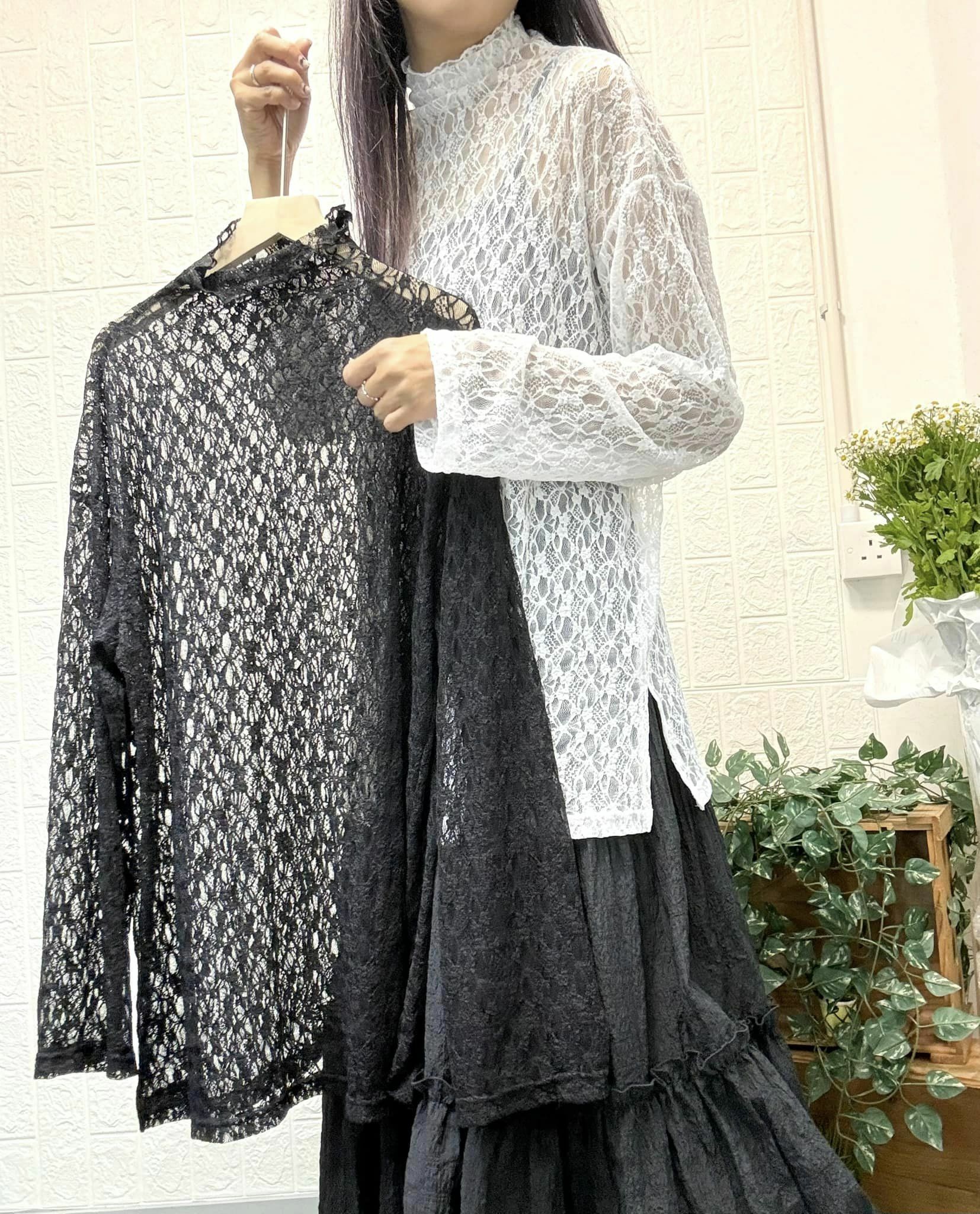 [ BoBo Smile ] BSE21265 LACE LONG TOP