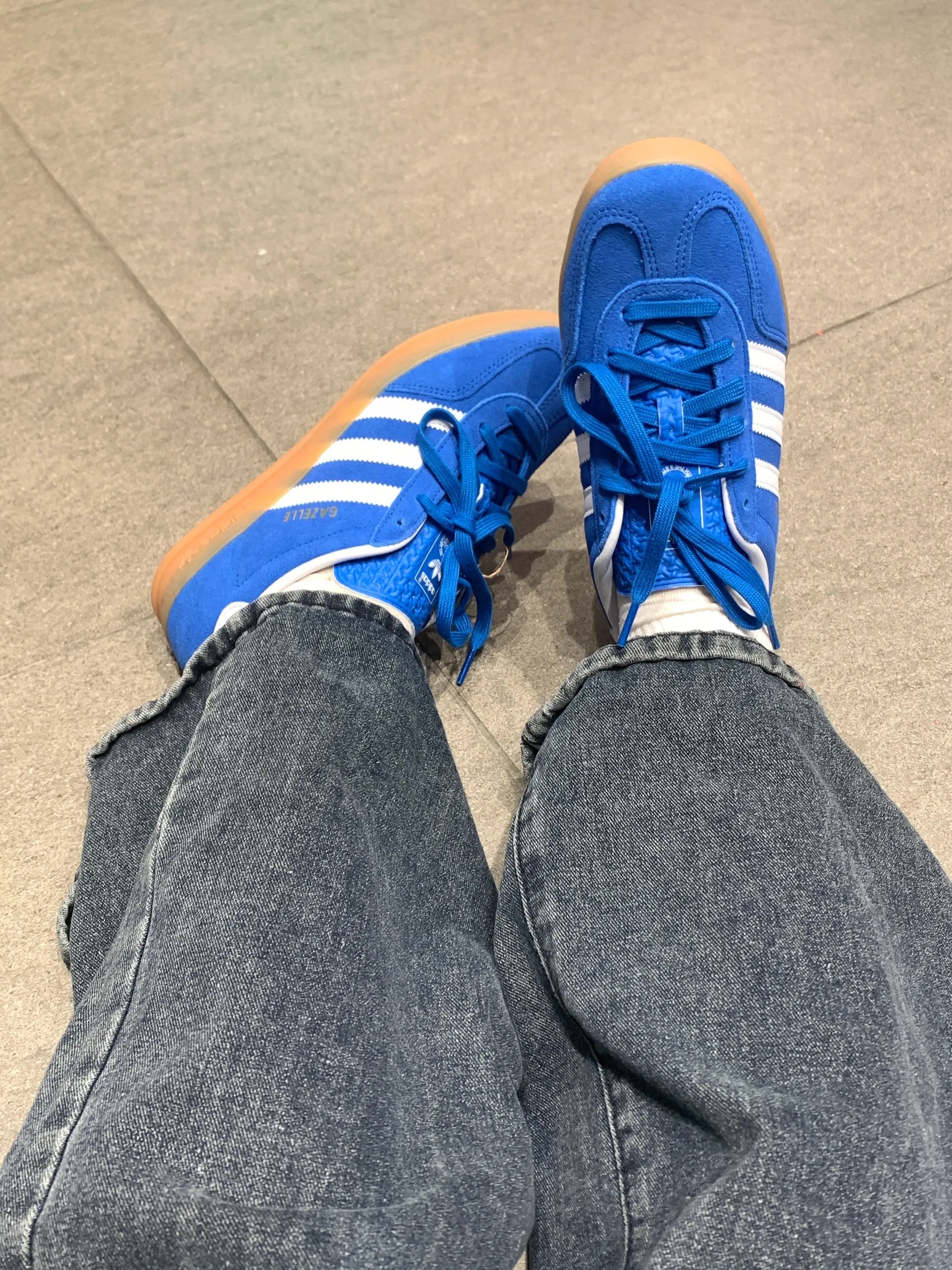 ADIDAS GAZELLE INDOOR 寶藍 亮藍 焦糖底 復古 男鞋 JI2061