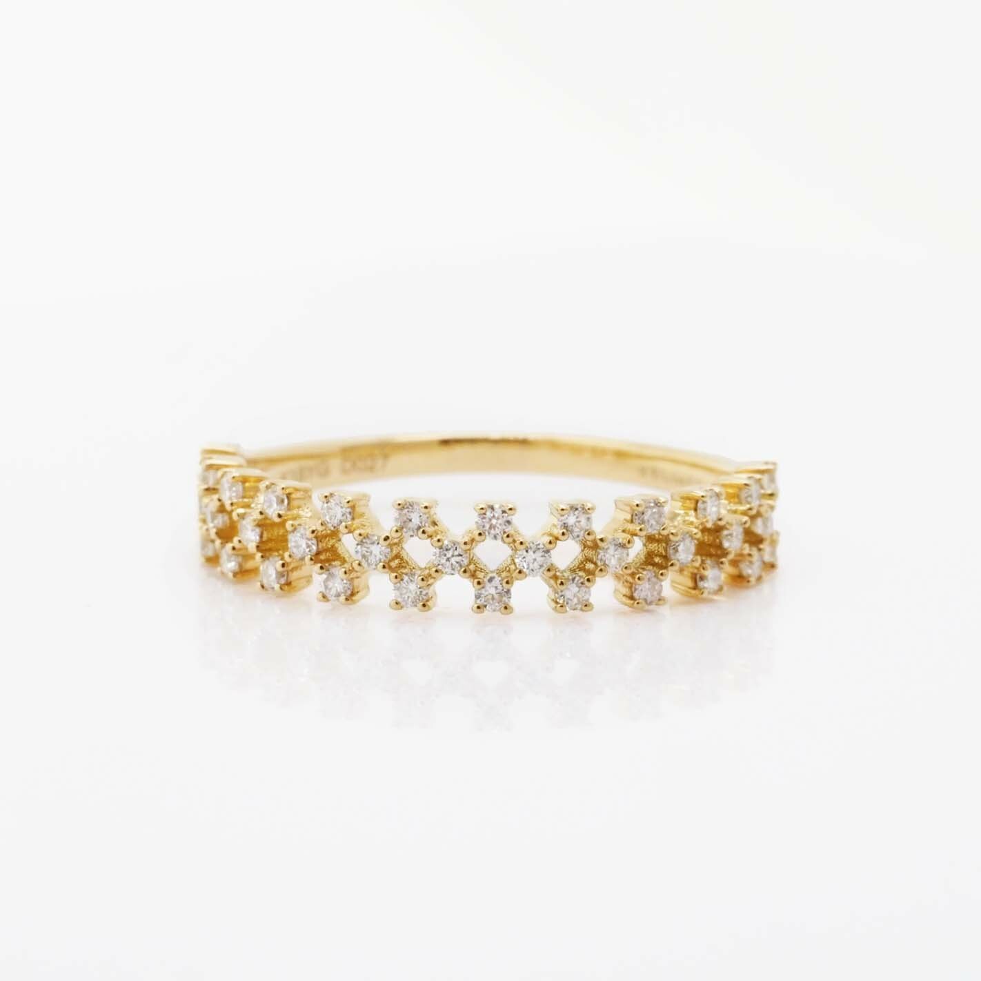 Diamond Mesh Ring (3 row)