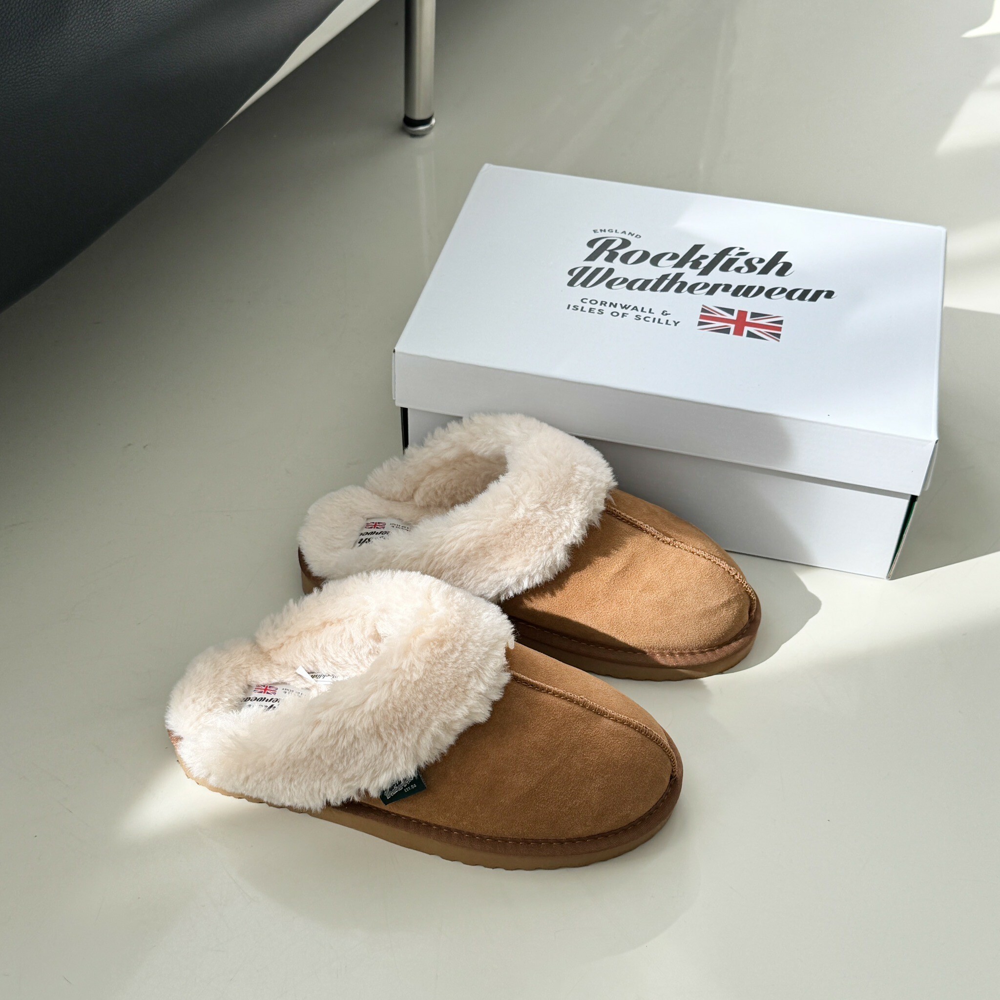 Rockfish Weatherwear winter slipper / CHESTNUT