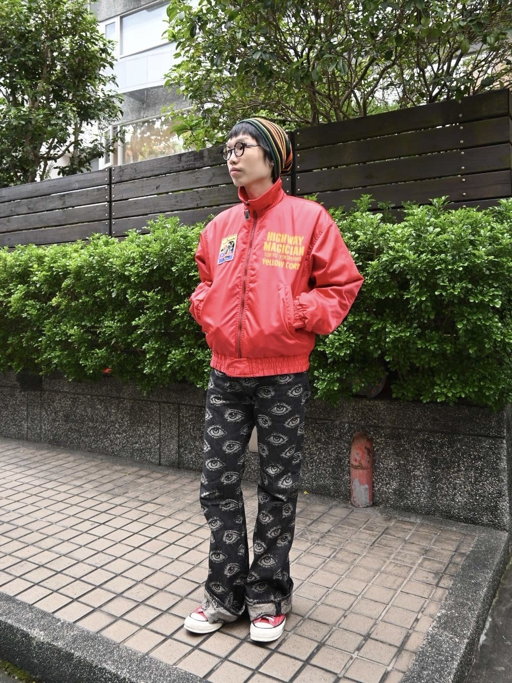 90s YELLOW CORN Motorcycle Jacket