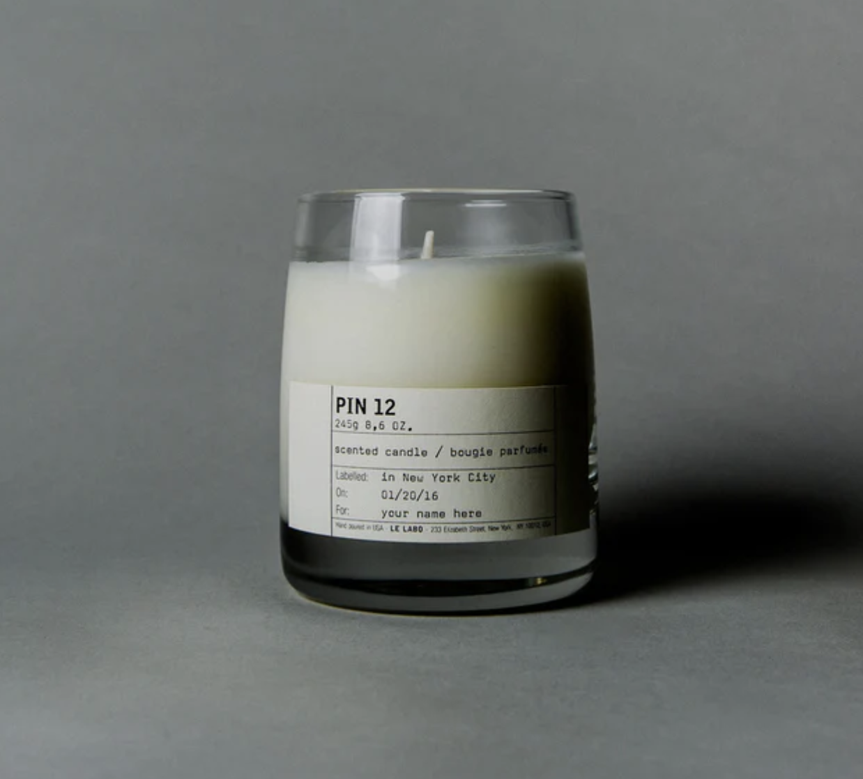 日本 LE LABO PIN 12- 松木 scented candle 經典蠟燭 245g