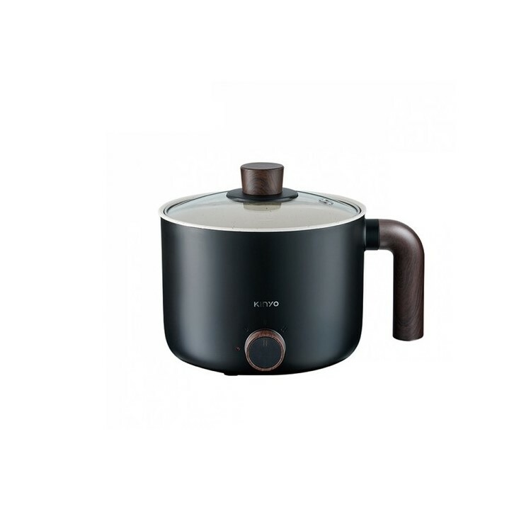 【KINYO】多功能陶瓷美食鍋 (FP-0876) 黑色