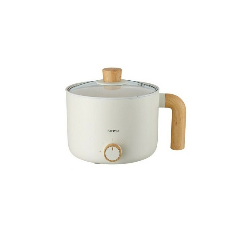 【KINYO】多功能陶瓷美食鍋 (FP-0876) 白色