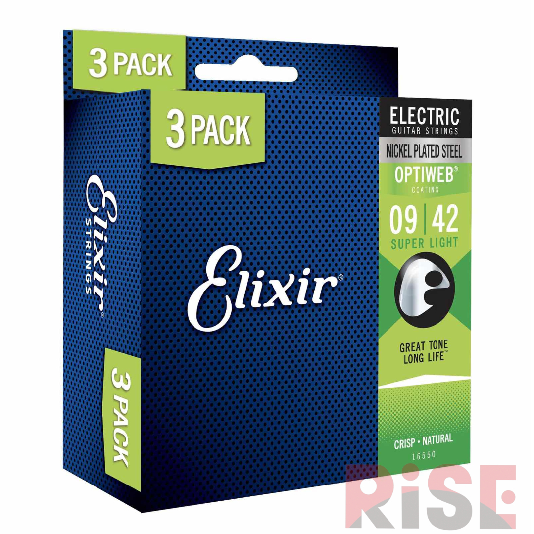 【又昇樂器 . 音響】Elixir Optiweb 19002 鎳纏繞 (09-42) 電吉他弦