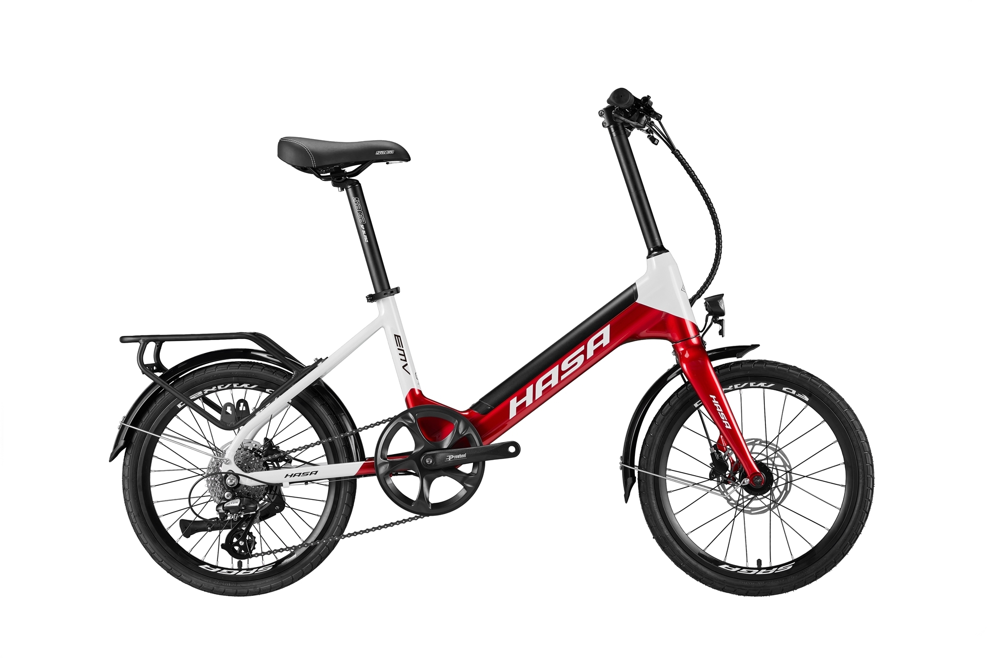 HASA EMV 城市電輔小徑車/白紅