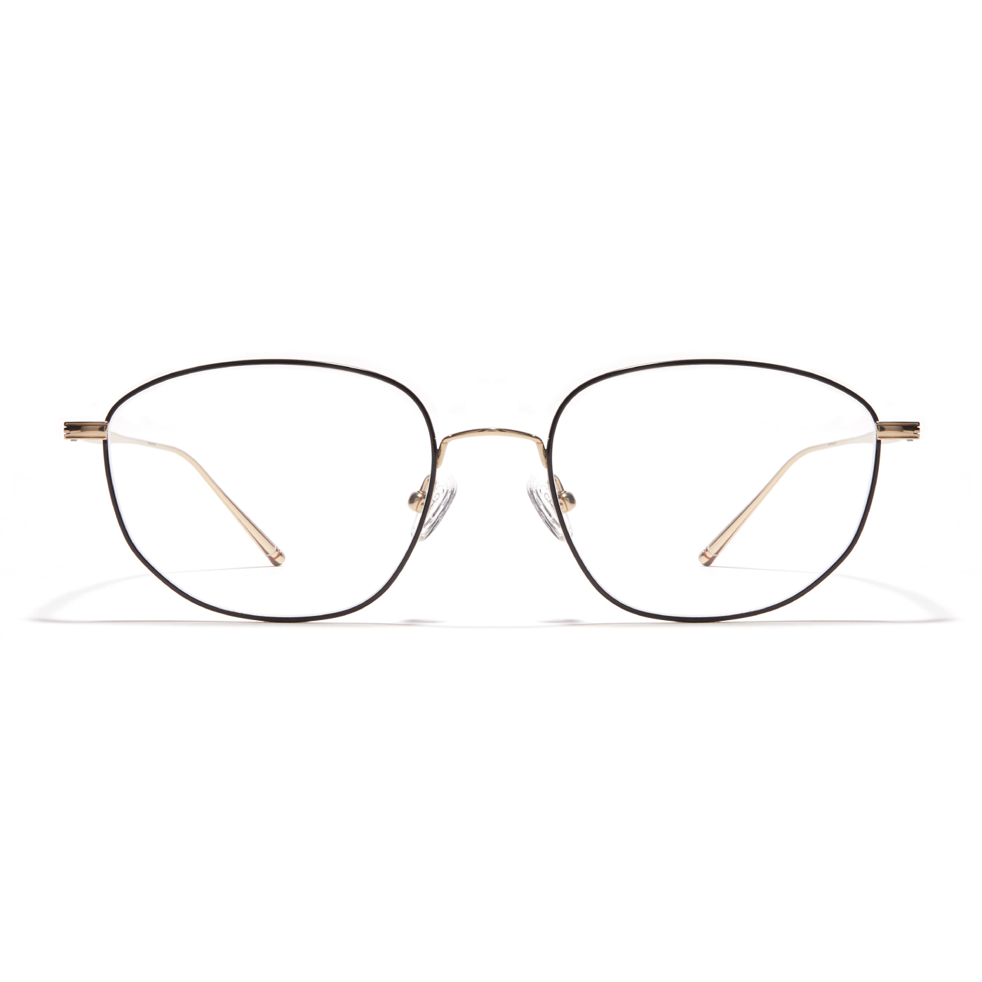 CARIN光學眼鏡-EDELL S C2_黑-白金 #NewJeans同款-韓國眼鏡品牌