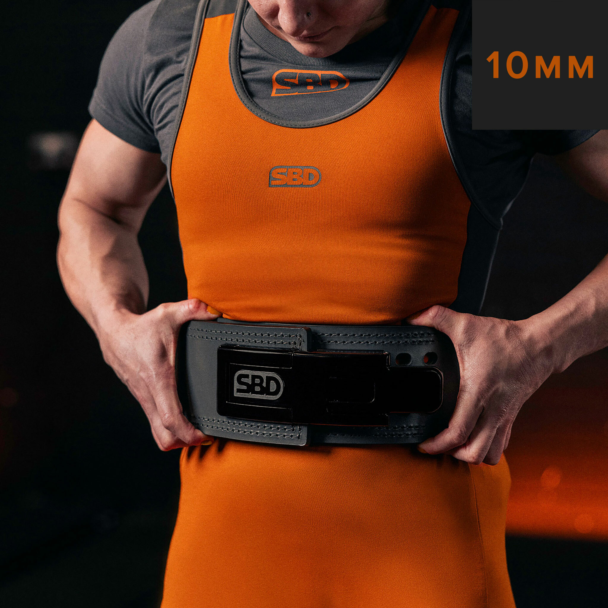 SBD台灣總代理 - 鍛造系 - 10mm 健力腰帶（鋼鐵灰） - 地表最強腰帶