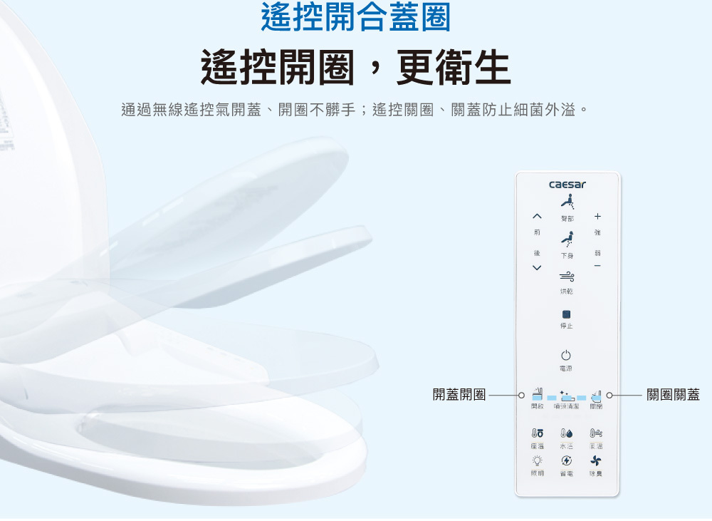 GTR 纖薄智能溫水洗淨便座｜凱撒廚衛生活館