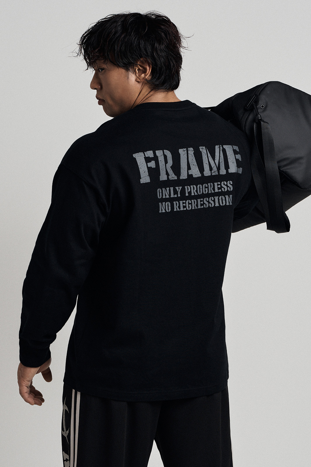 HDEX Frame Giant Fit Long Sleeve - BLACK