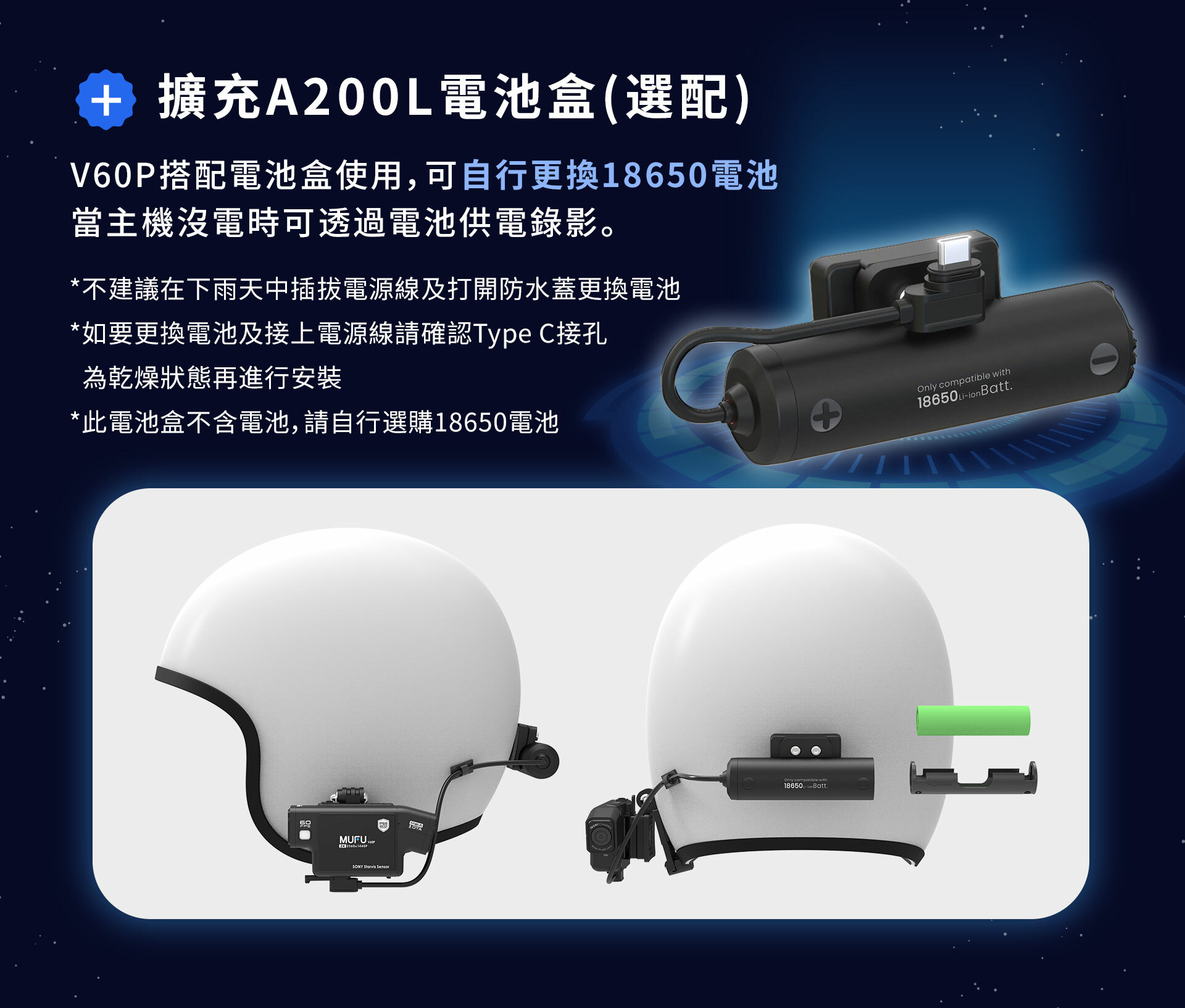 MUFU 機車行車記錄器 V60P衝鋒機II