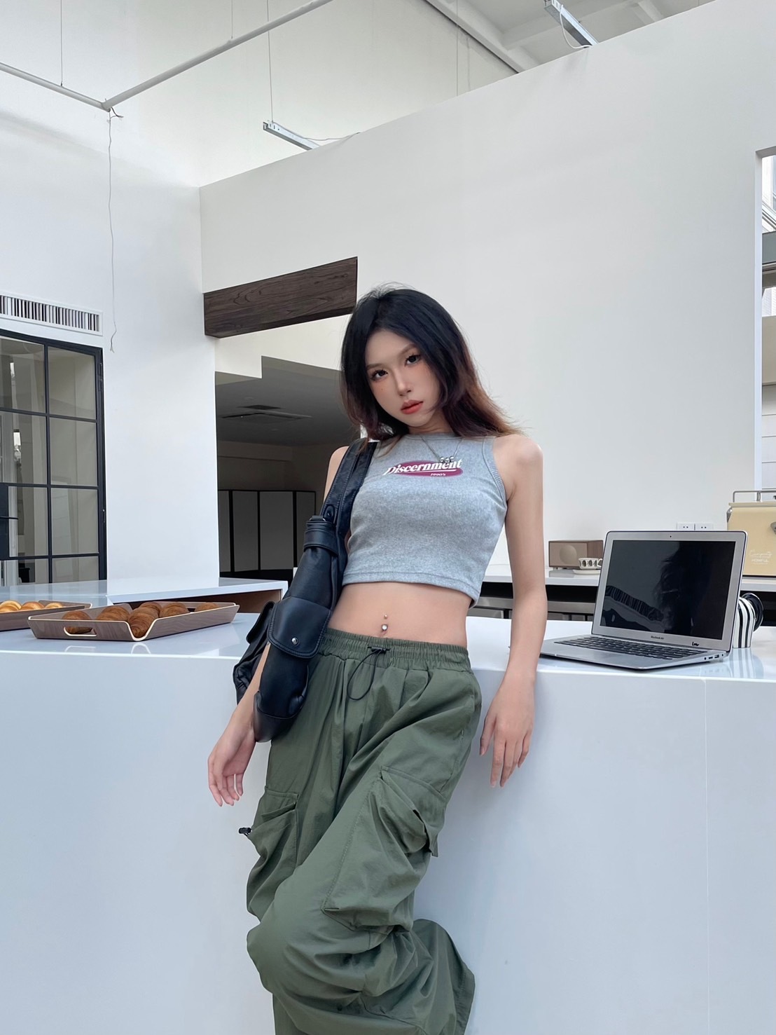 (GOAL) DCM 美式復古削肩短版背心