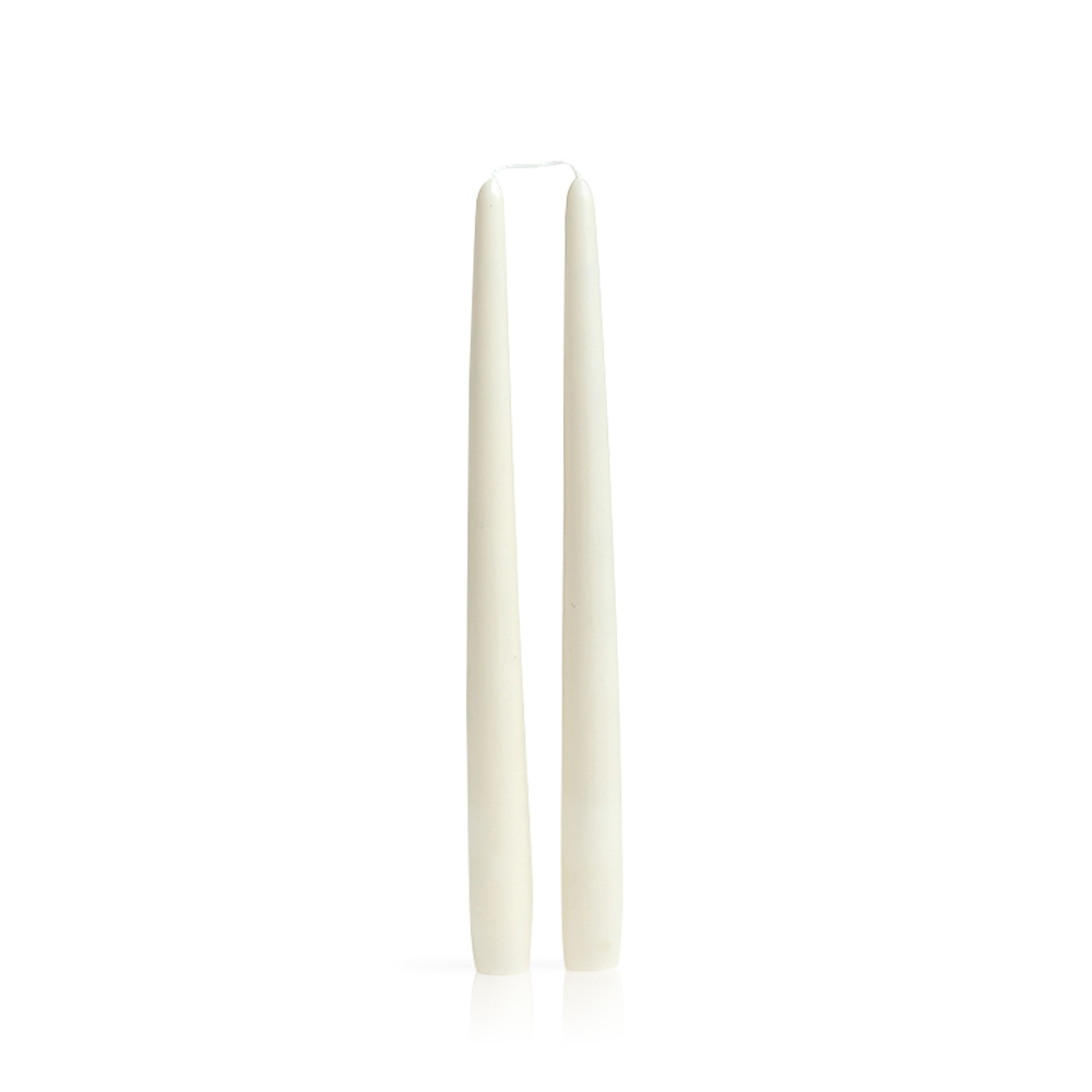 Cream Taper Candle Set