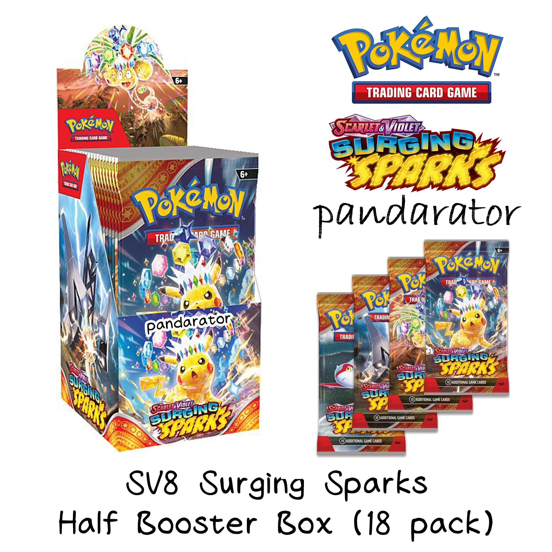 SV8 Surging Sparks Half Booster Box 原盒 (18 pack)
