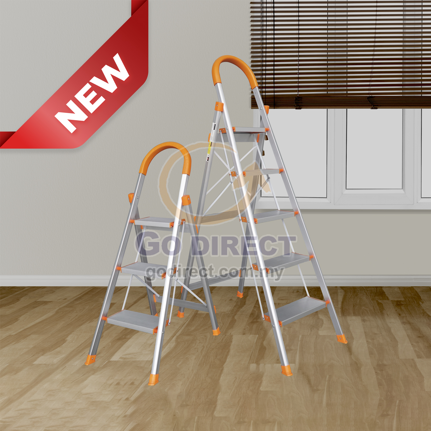 3/5 Step Super Slim Folding Ladder (ASL03 ASL05)