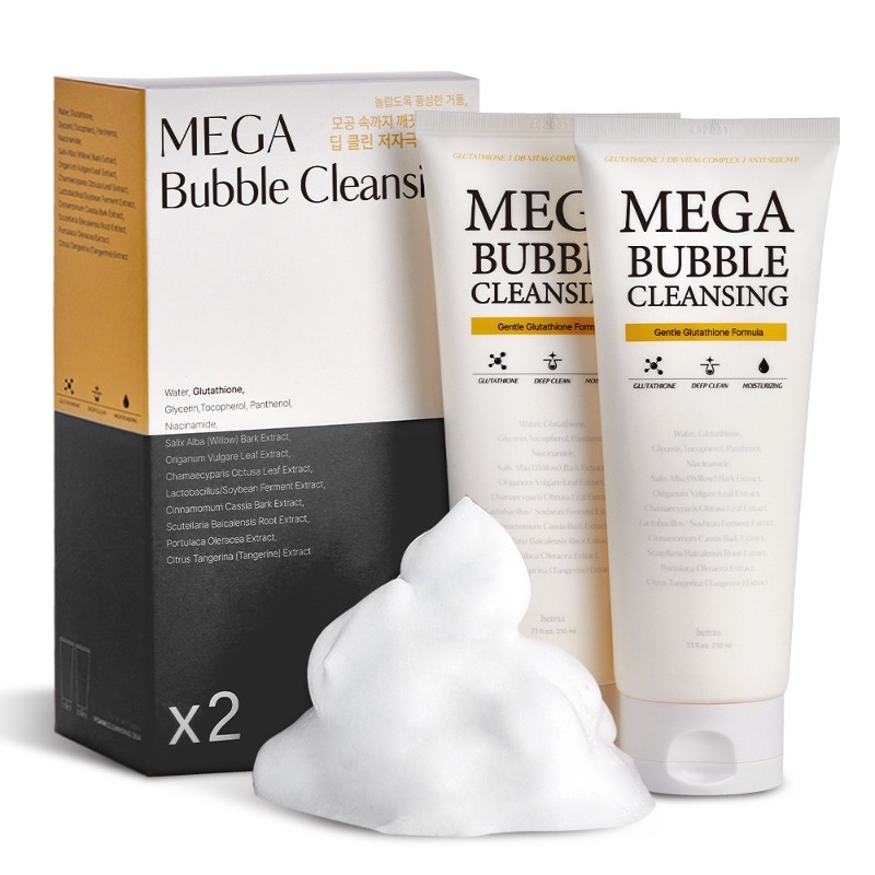 hetras Mega Bubble Foam Cleansing 210ml [Official Doubl