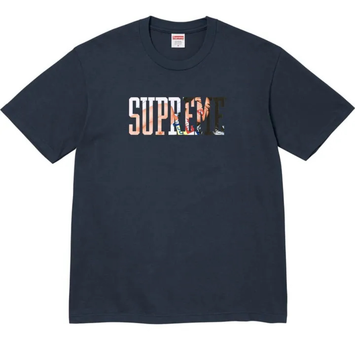 SUPREME TERA PATRICK COLLEGIATE TEE FW24 navy