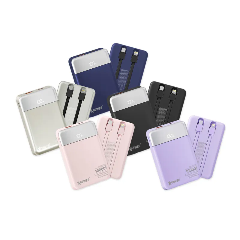 XPower B10H 3輸出雙內置線Type-C PD/Lightning 10000mAh PD+SCP