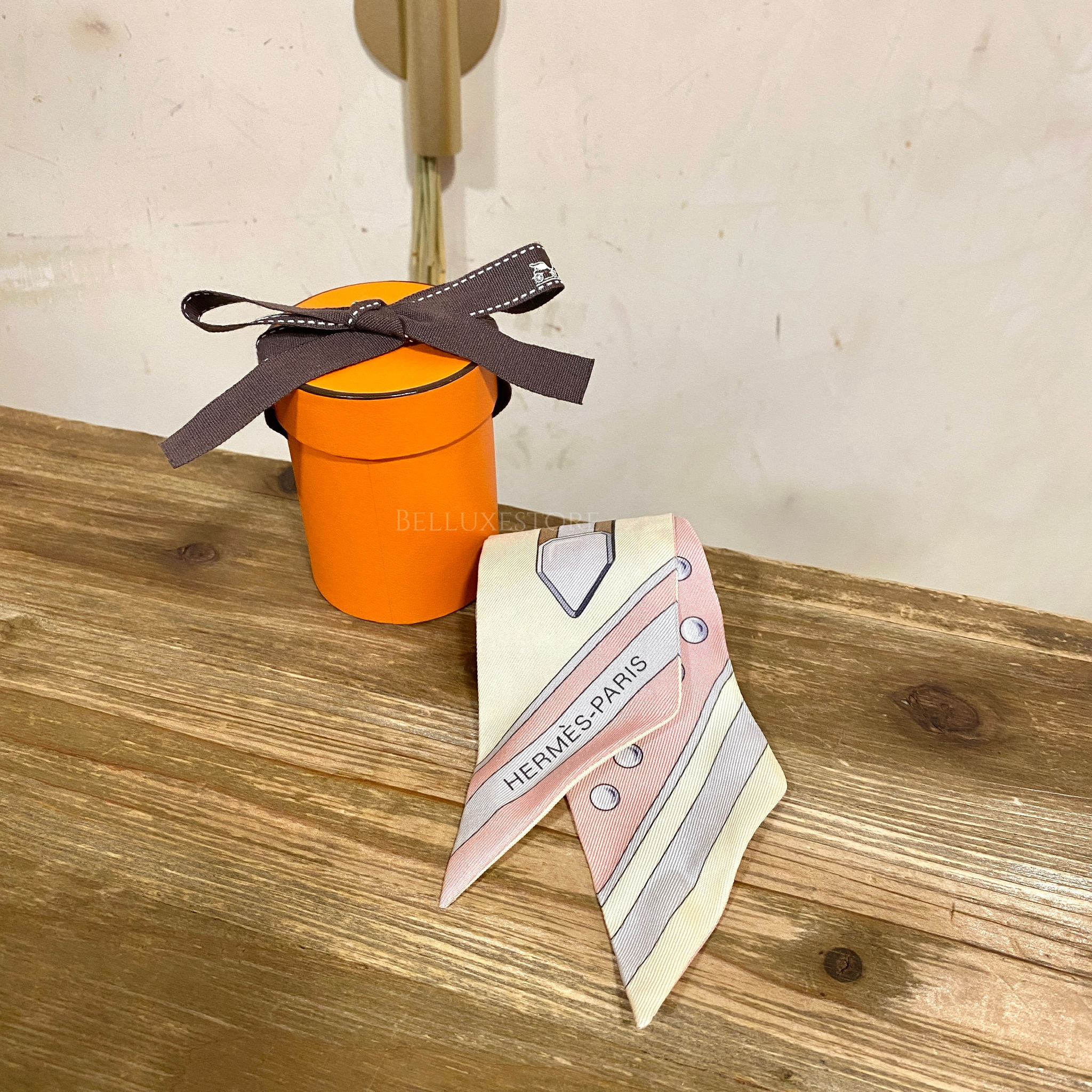[Unused] Hermes twilly yellow/ pink