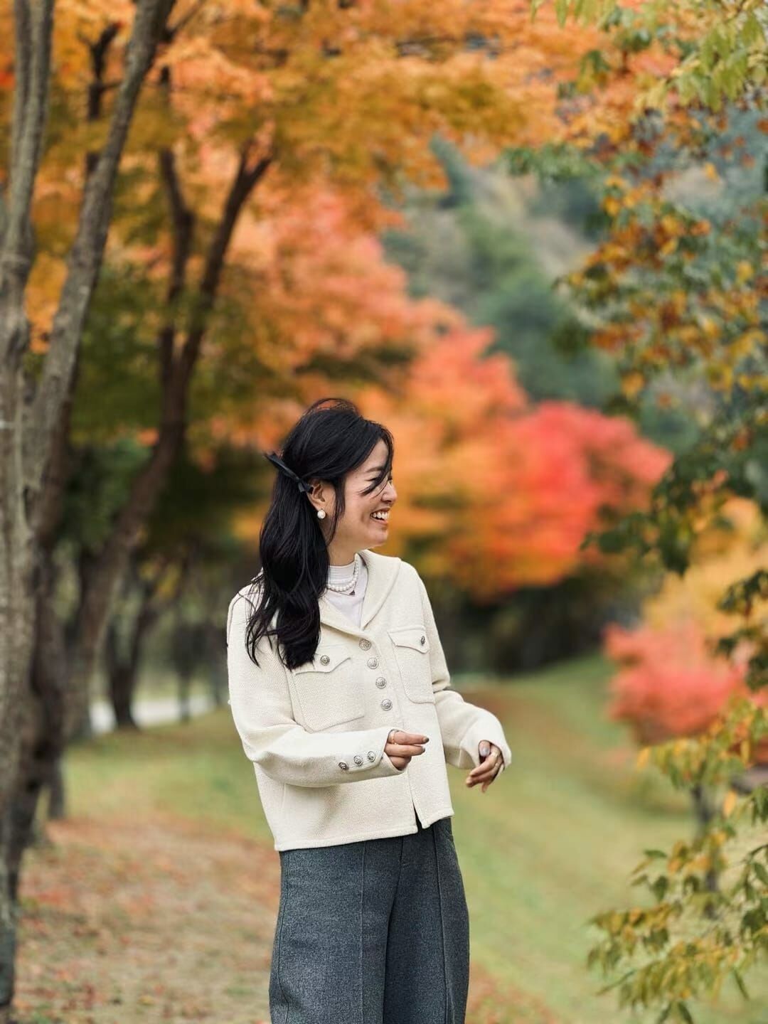 AB3119 水手反領口袋外套