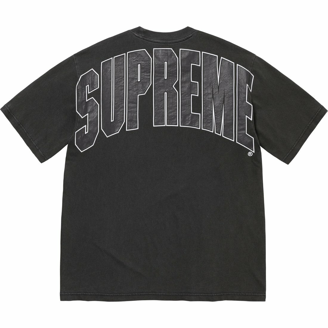 SUPREME CRACKED BACK ARC S/S TOP FW24 BLACK