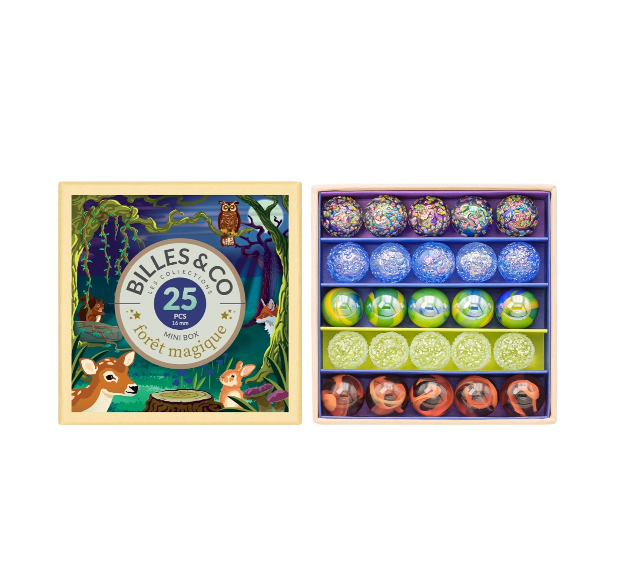 (預購) Billes & Co | 彈珠寶盒－ (小盒) 魔法森林 Magic Forest (小顆)