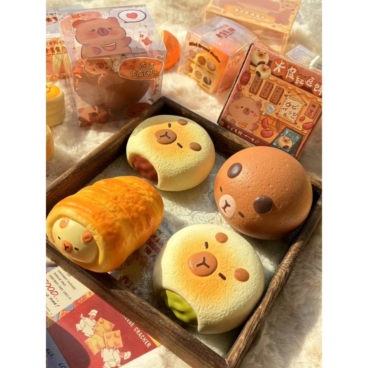 Moozy - Capybara bread series Squishy (Preorder)