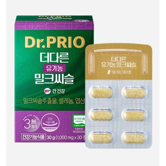 【直播】Dr.PRIO L111513 有機奶薊草護肝片升級版 (1盒30片)