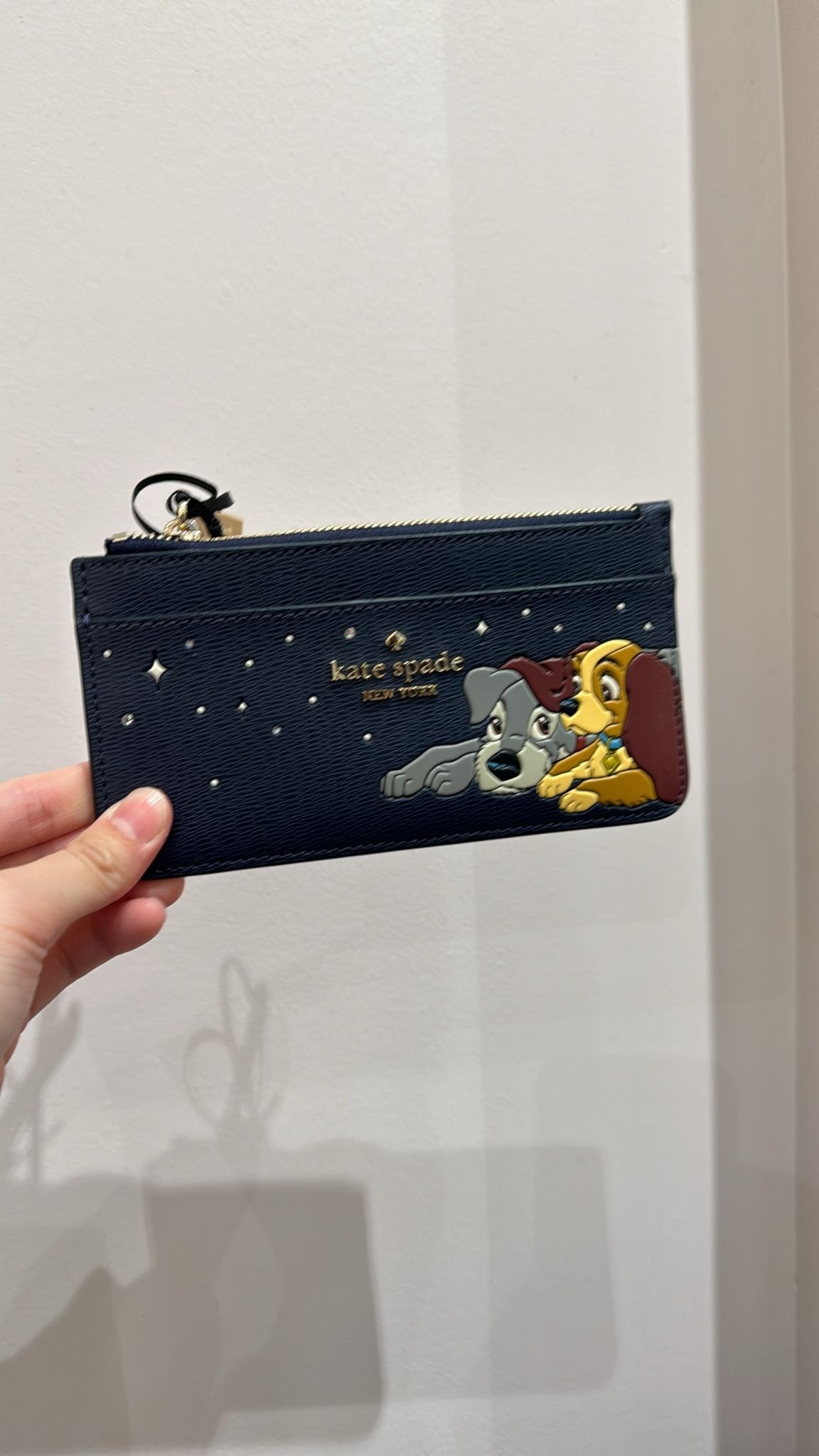 NK93 Kate Spade X Disney "Lady And The Tramp" 深藍色長卡套
