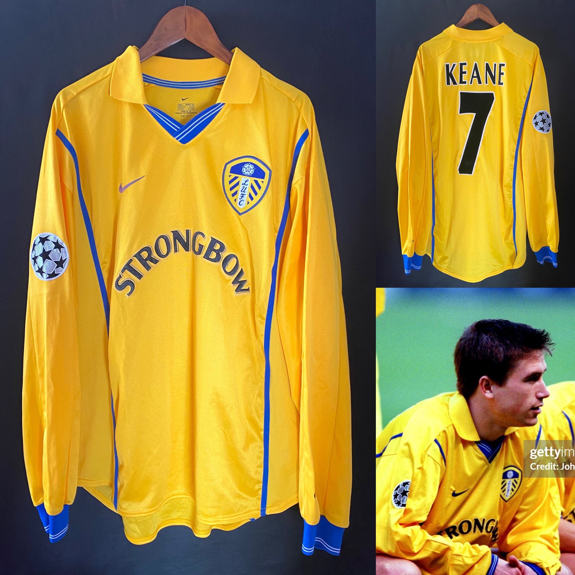 Leeds United 2000-2001 Nike UEFA Champions League L/Awa