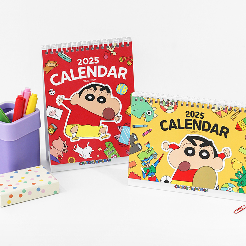 CRAYON SHIN-CHAN 2025 Desk Calendar 蠟筆小新 座枱月曆 (2款)